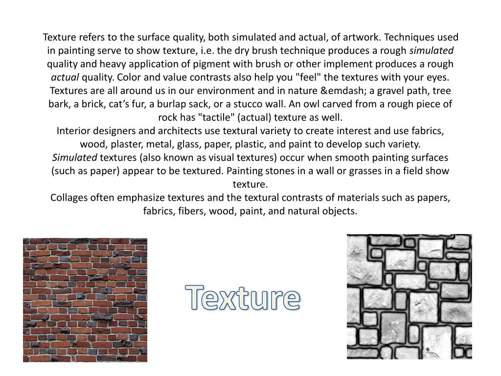 PPT - Exploring Texture in Art: Techniques and Applications PowerPoint ...