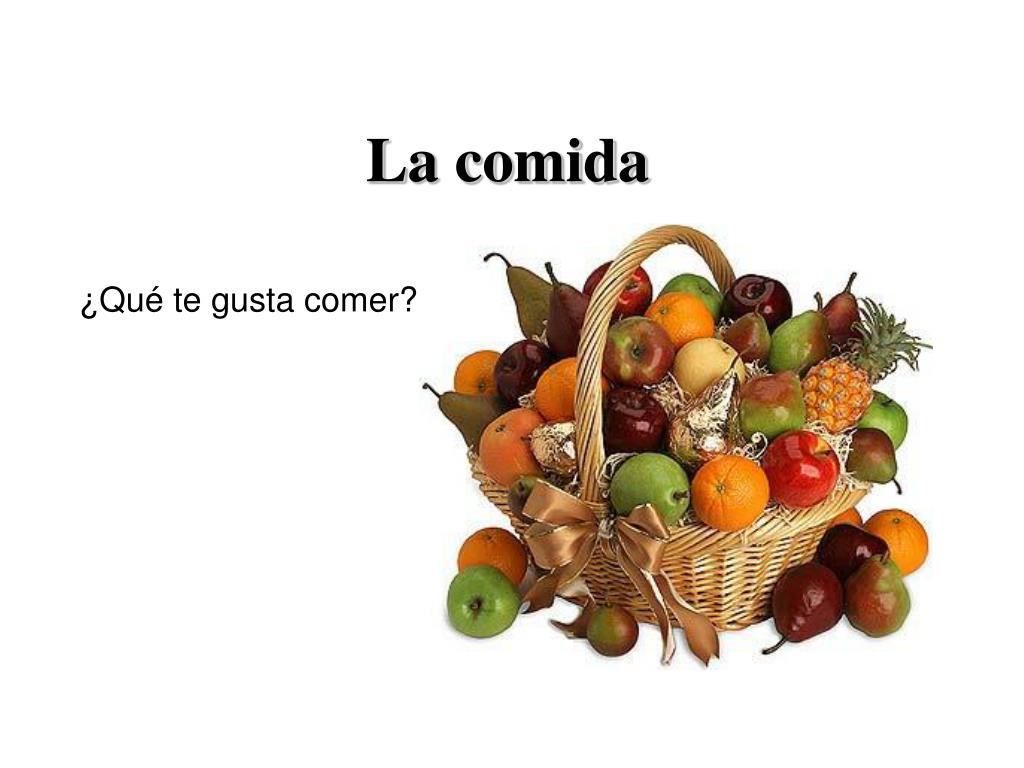 PPT - La comida PowerPoint Presentation, free download - ID:5376926