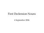 PPT - The Declension of Nouns Chart PowerPoint Presentation, free ...