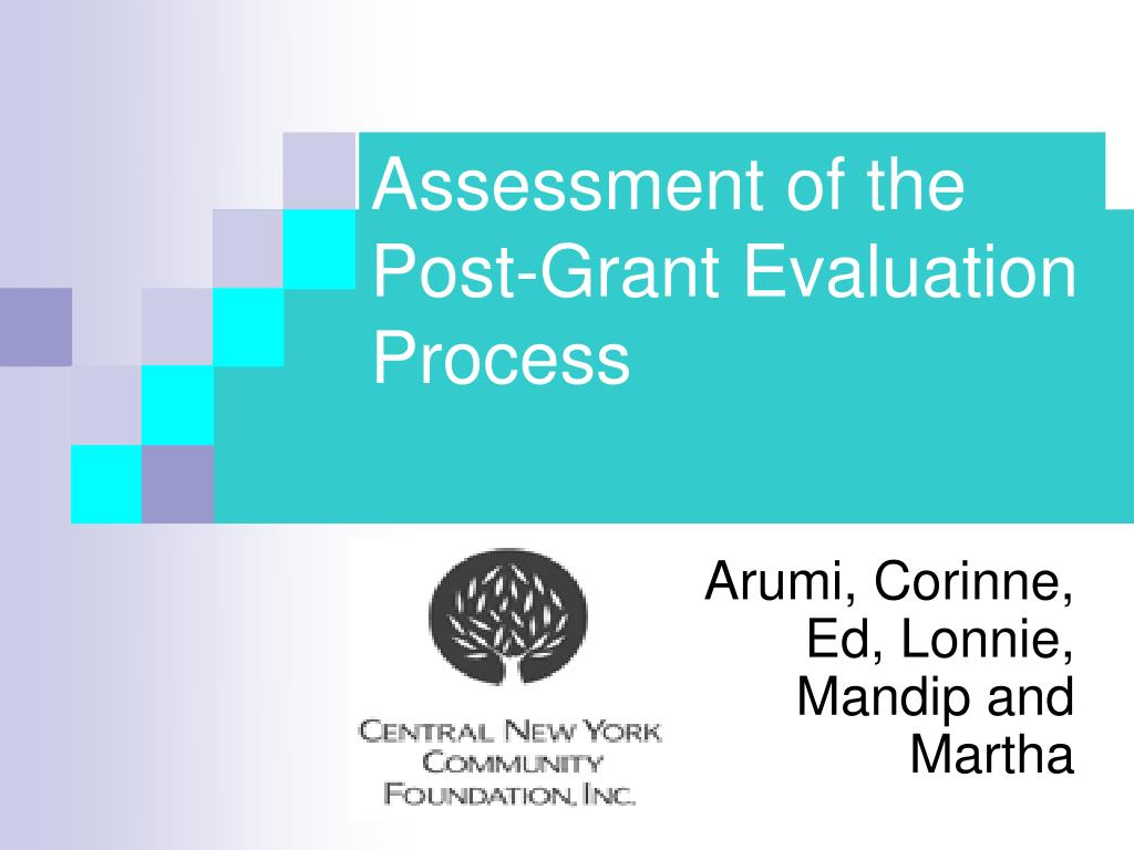 PPT - Assessment of the Post-Grant Evaluation Process PowerPoint ...