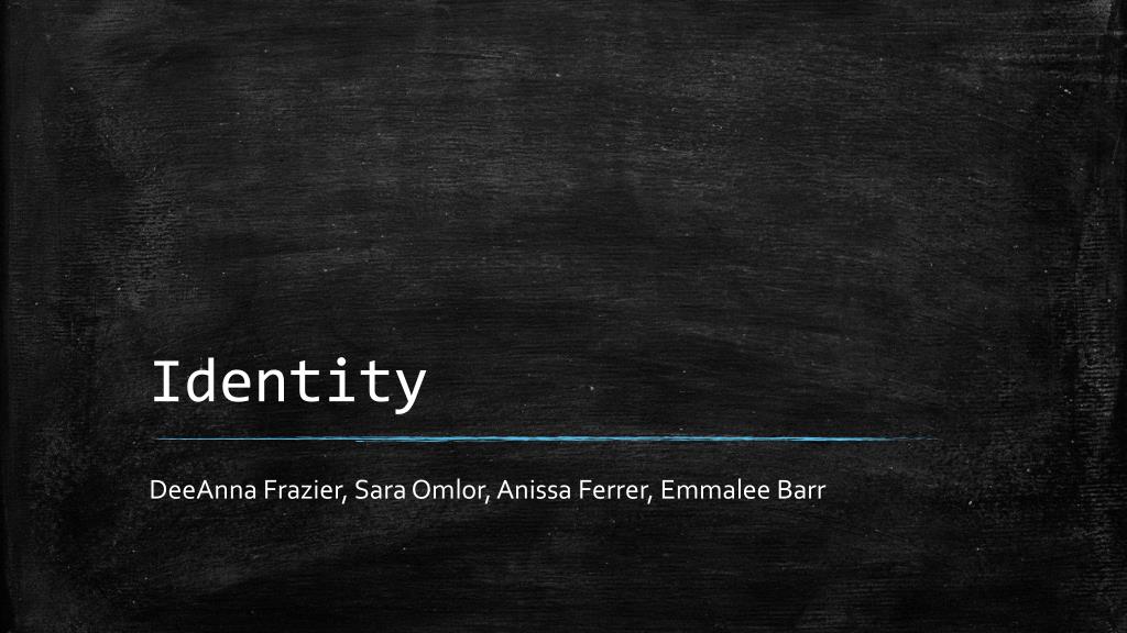 PPT - Identity PowerPoint Presentation, free download - ID:5379475