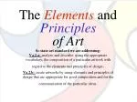 PPT - The ELEMENTS of art and The PRINCIPLES of design PowerPoint ...
