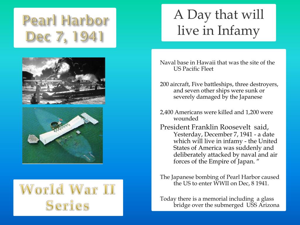 PPT - Pearl Harbor Dec 7, 1941 PowerPoint Presentation, free download ...