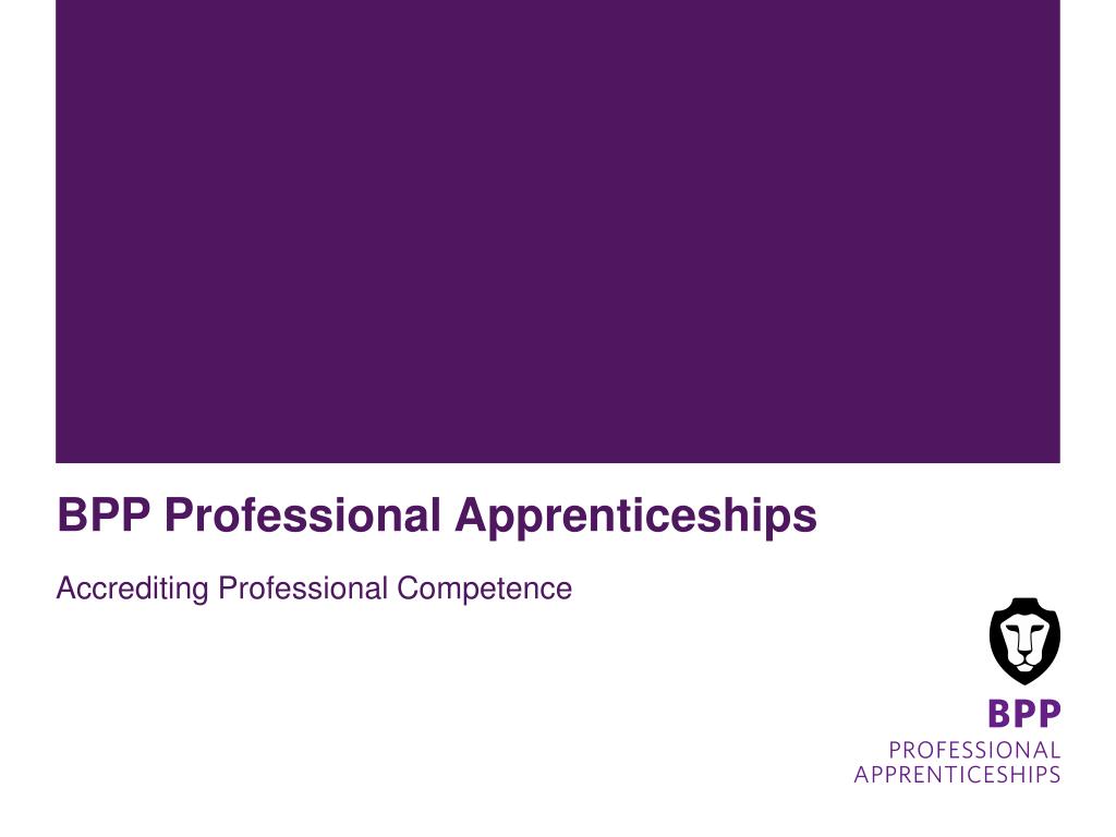 PPT - BPP Professional Apprenticeships PowerPoint Presentation, free ...