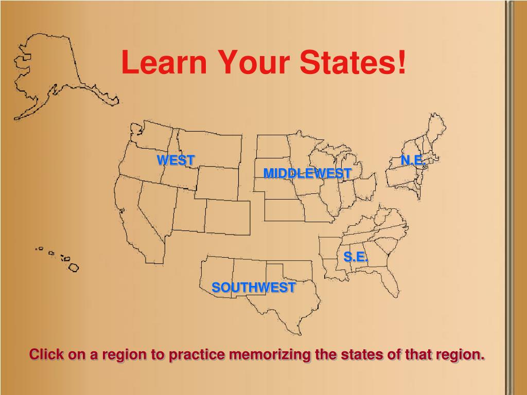 PPT - Master the U.S. States by Region - Interactive Learning Tool ...
