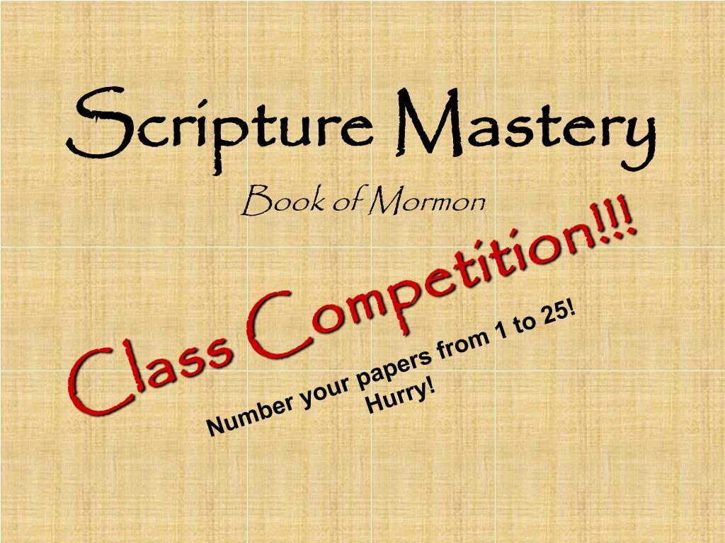 PPT - Scripture Mastery PowerPoint Presentation, free download - ID:5385708