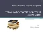PPT - Basic Records Management PowerPoint Presentation, free download ...