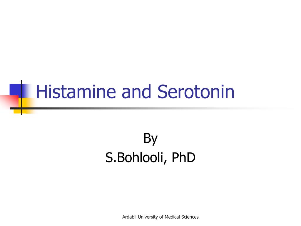 PPT - Histamine and Serotonin PowerPoint Presentation, free download ...