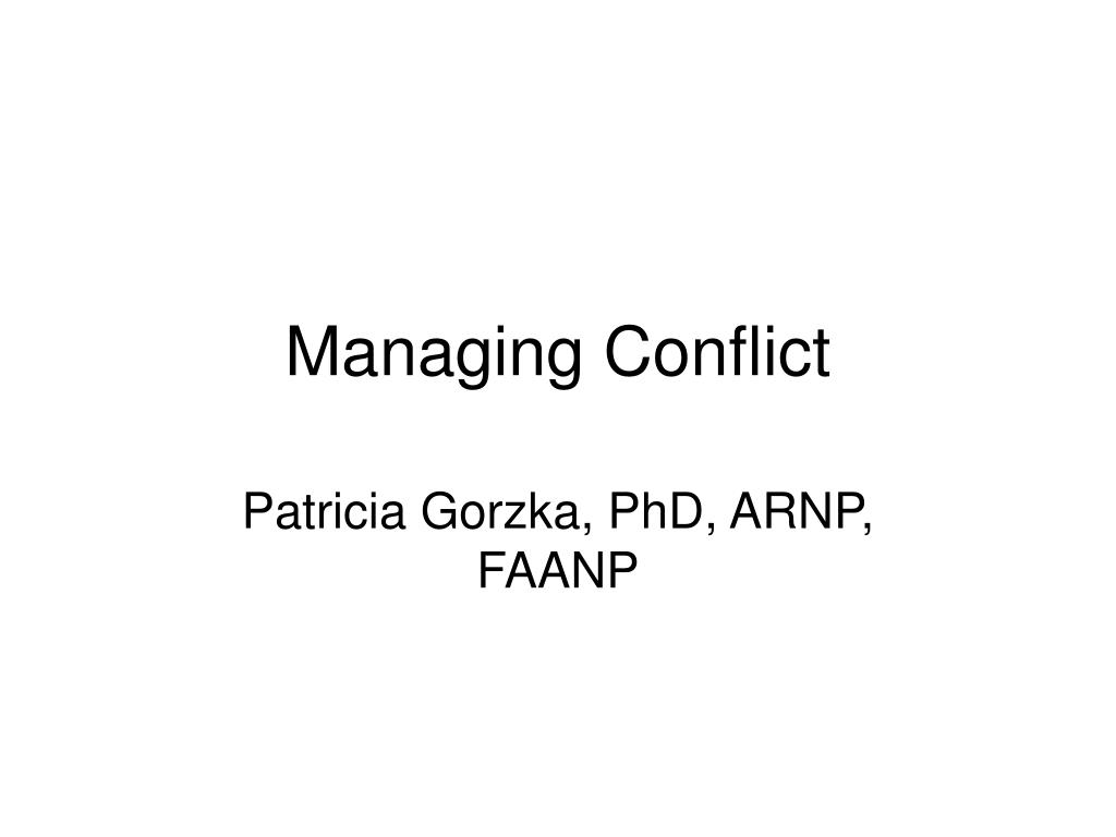 PPT - Managing Conflict PowerPoint Presentation, free download - ID:5388173