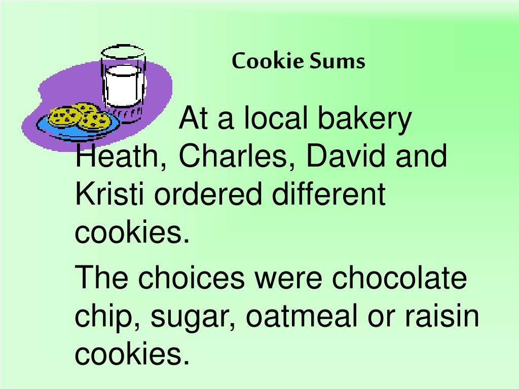 PPT - Cookie Sums PowerPoint Presentation, free download - ID:5389808