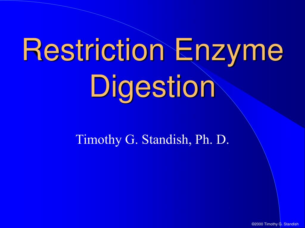 PPT - Restriction Enzyme Digestion PowerPoint Presentation, free ...