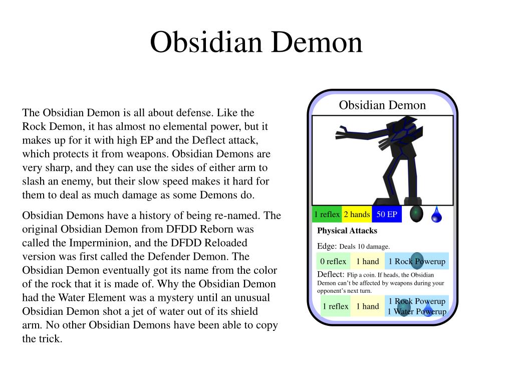 PPT - Obsidian Demon PowerPoint Presentation, free download - ID:5390197