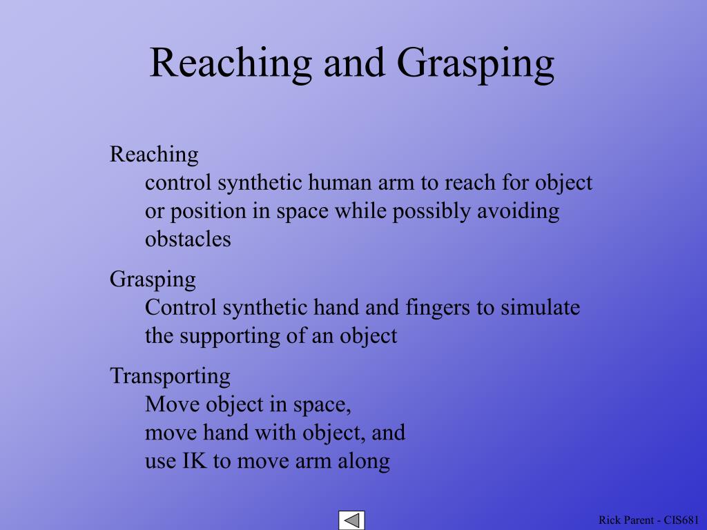 PPT - Reaching and Grasping PowerPoint Presentation, free download - ID ...