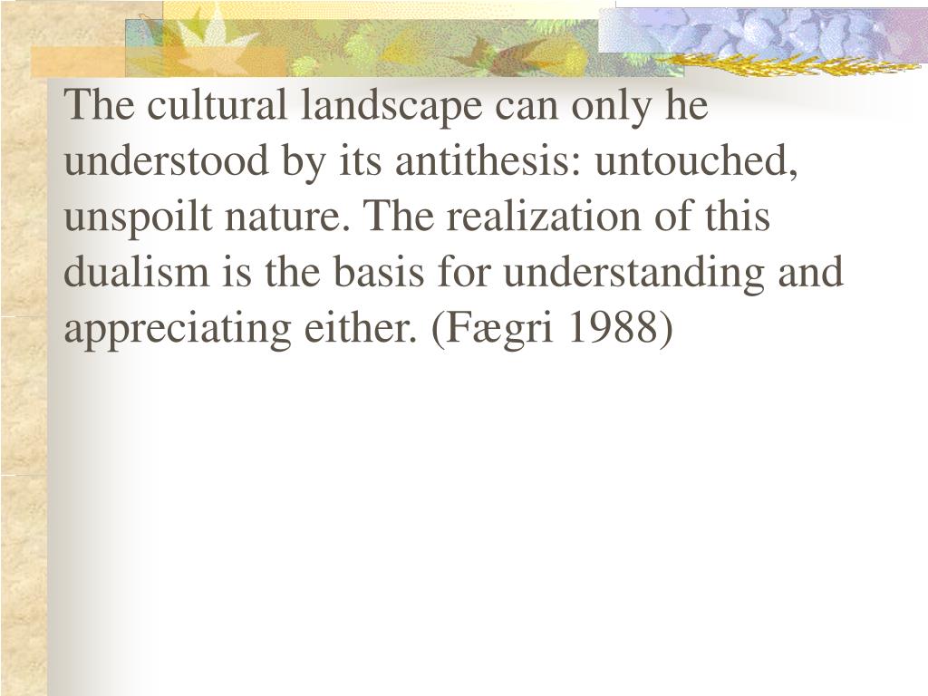 PPT - Cultural landscape concept PowerPoint Presentation, free download ...