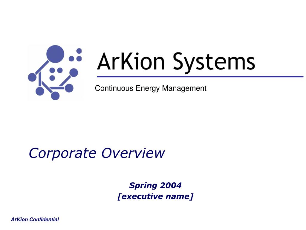 PPT - Arkion Systems: Leading Energy Management Solutions with ...