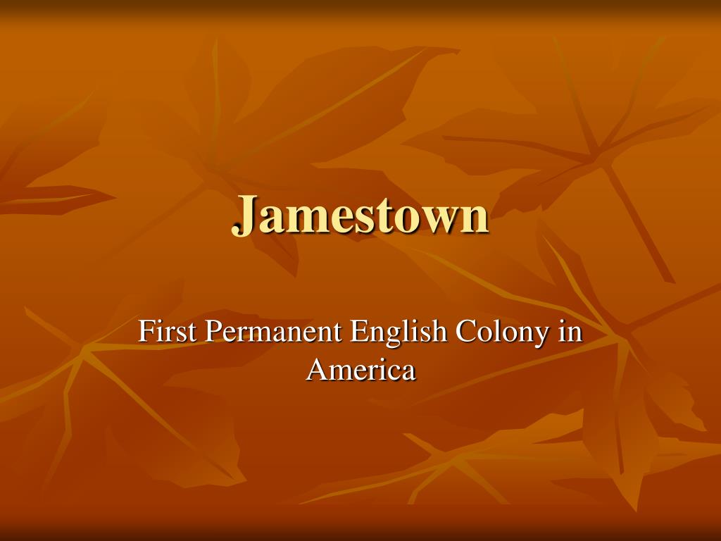 PPT - Jamestown PowerPoint Presentation, free download - ID:5393717