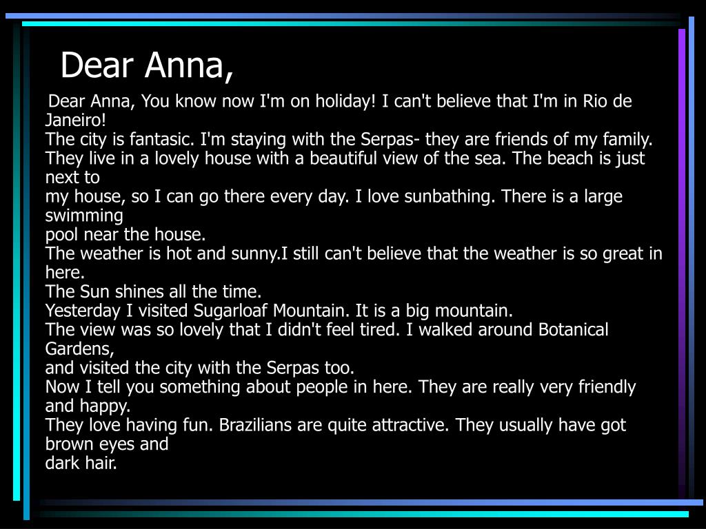 PPT - Dear Anna, PowerPoint Presentation, free download - ID:5395519