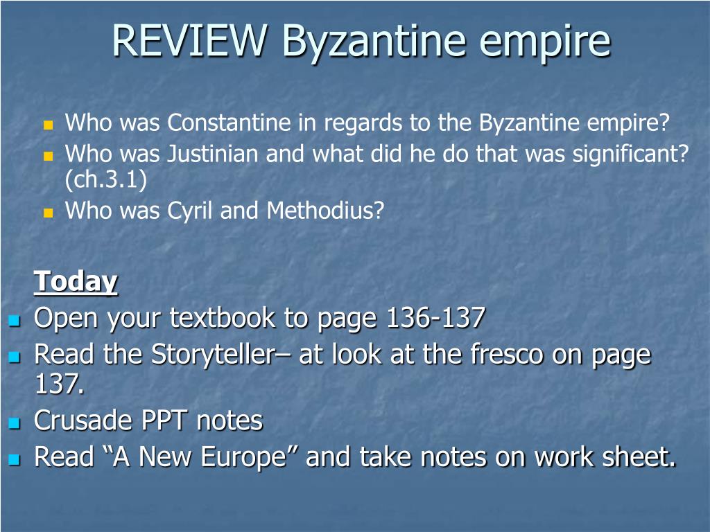 PPT - The Byzantine Empire and the Crusades: Key Figures and Events ...