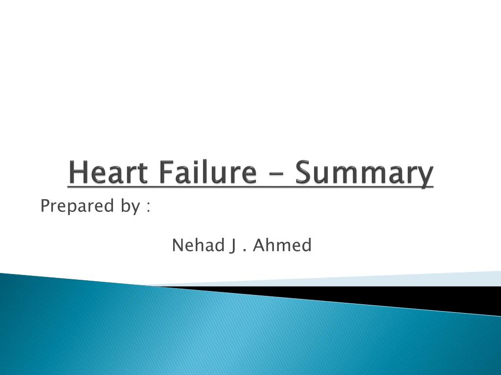 PPT - Heart Failure - Summary PowerPoint Presentation, free download ...