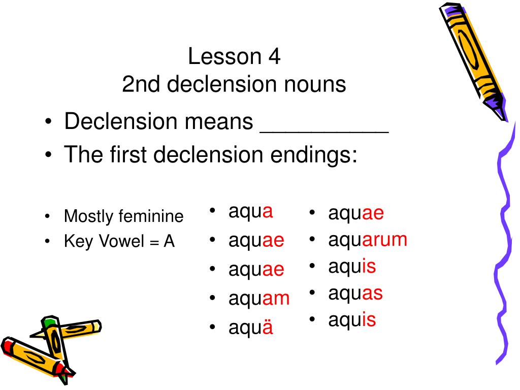 PPT - Lesson 4 2nd declension nouns PowerPoint Presentation, free ...