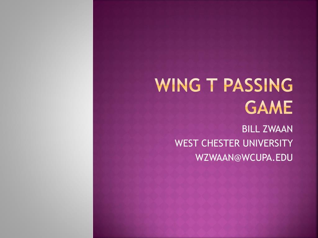 PPT - WING T PASSING GAME PowerPoint Presentation, free download - ID ...