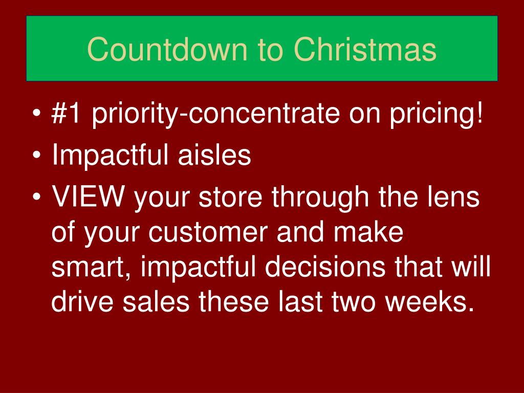 PPT - Countdown to Christmas PowerPoint Presentation, free download ...
