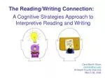 PPT - The Reading-Writing-Spelling Connection PowerPoint Presentation ...