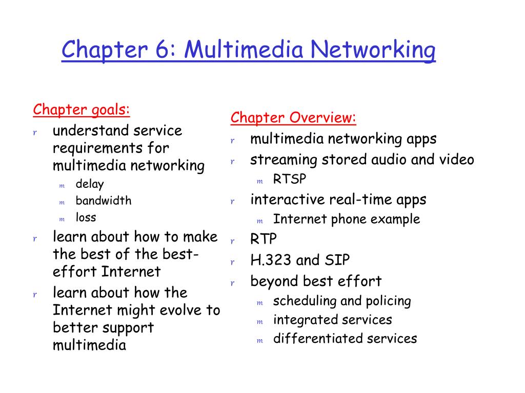 PPT - Chapter 6: Multimedia Networking PowerPoint Presentation, free ...