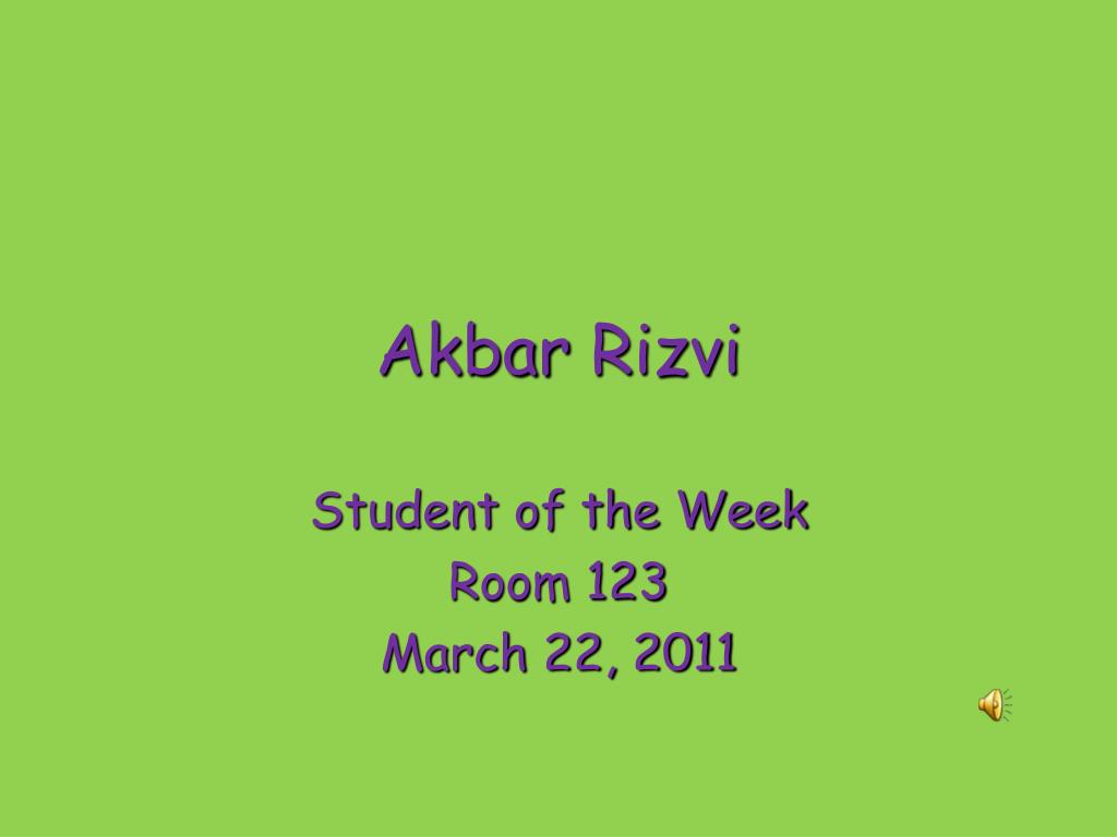 PPT - Akbar Rizvi PowerPoint Presentation, free download - ID:5411985