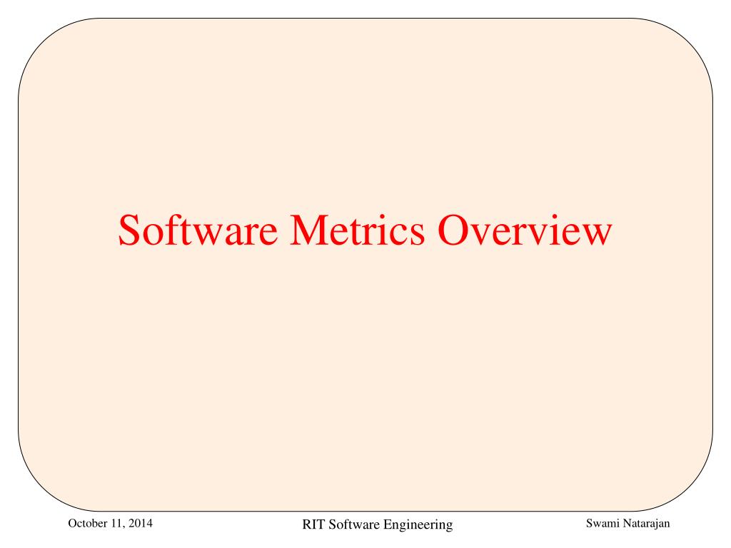 PPT - Software Metrics Overview PowerPoint Presentation, free download ...
