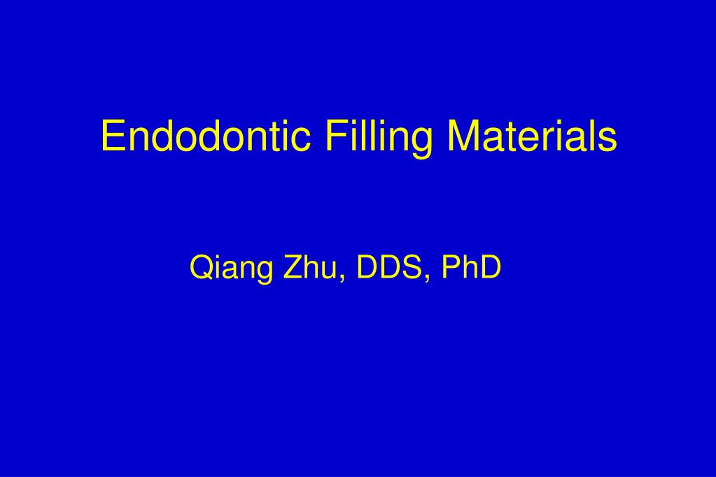 PPT - Endodontic Filling Materials PowerPoint Presentation, free ...