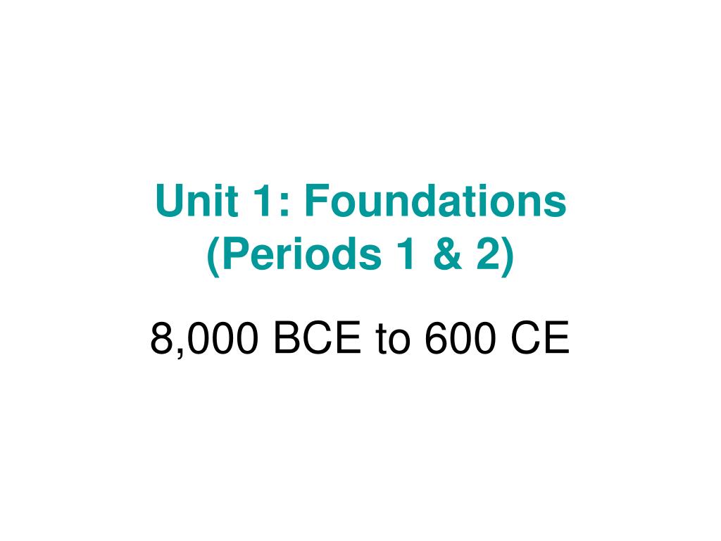 PPT - Unit 1: Foundations (Periods 1 & 2) PowerPoint Presentation - ID ...