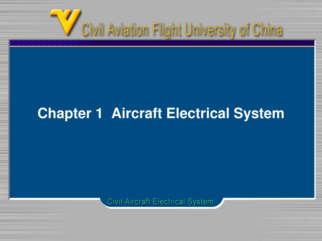 PPT - Chapter 1 Aircraft Electrical System PowerPoint Presentation ...