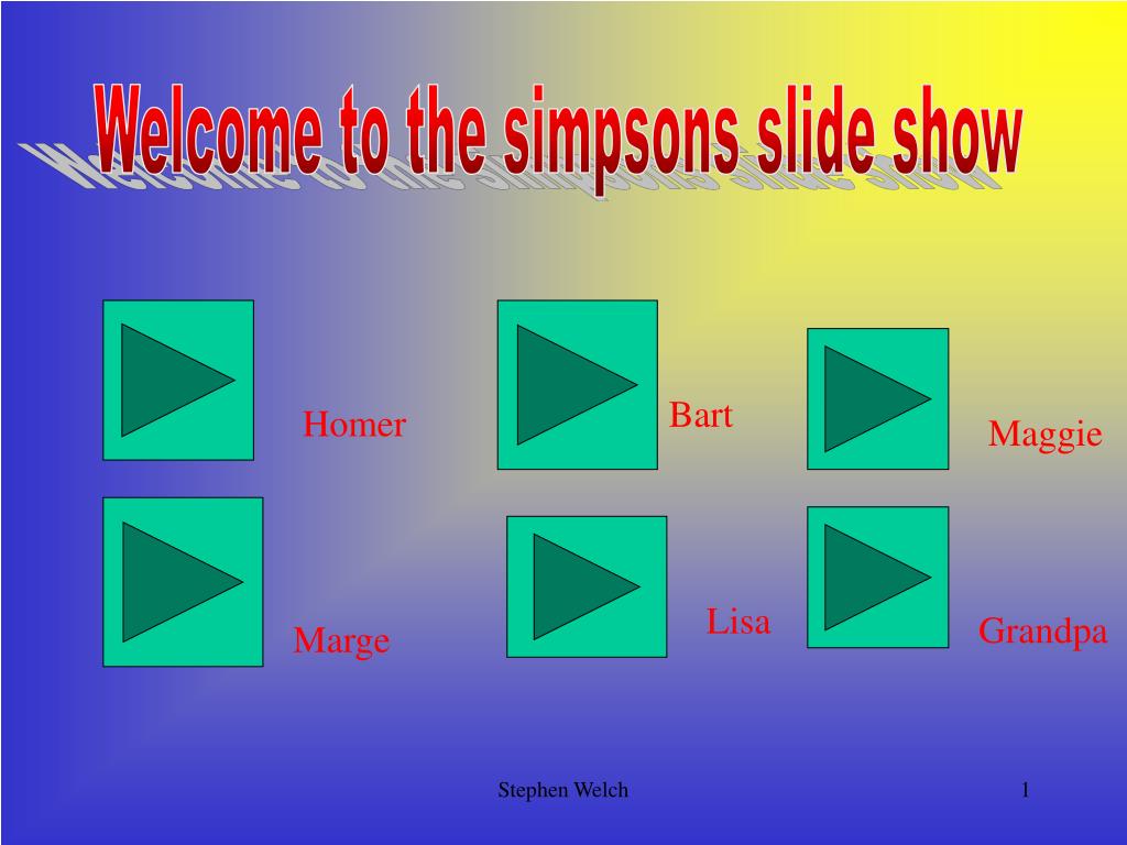 PPT - Welcome to the simpsons slide show PowerPoint Presentation, free ...
