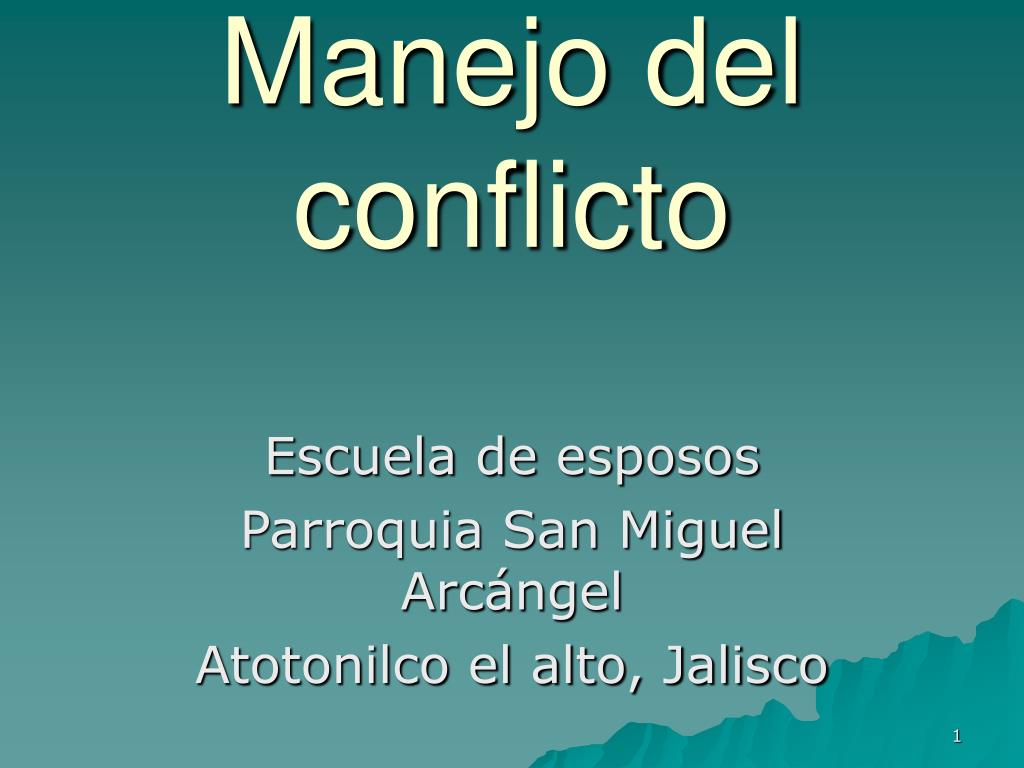 PPT - Manejo del conflicto PowerPoint Presentation, free download - ID ...