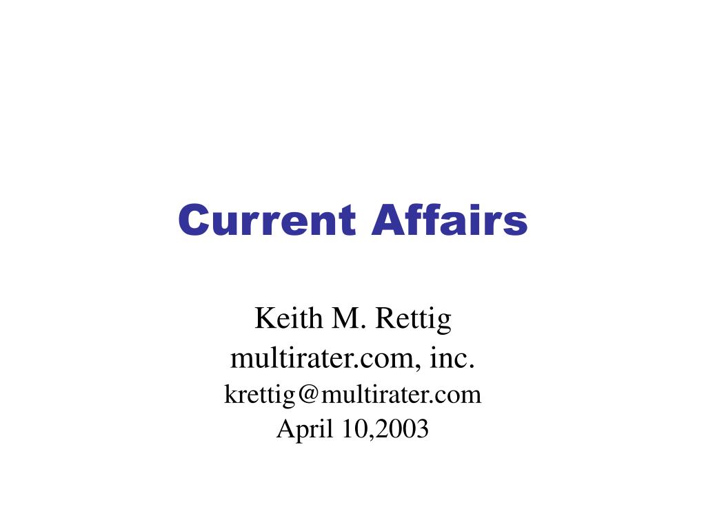 PPT - Current Affairs PowerPoint Presentation, free download - ID:5416951