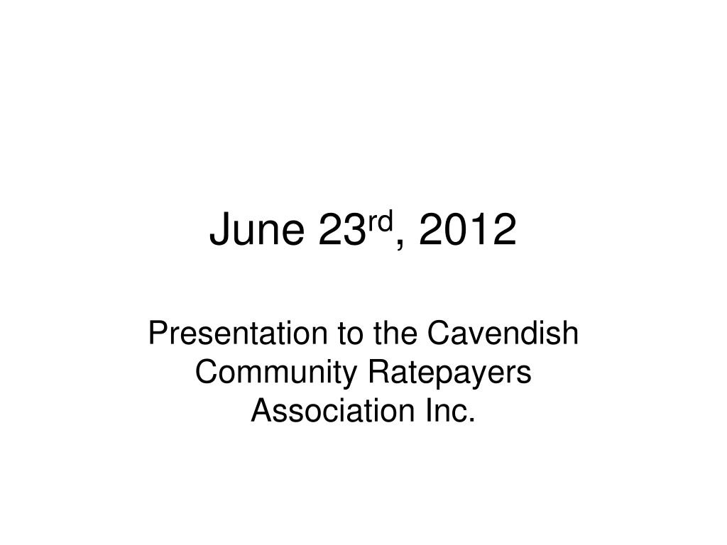 PPT - June 23 rd , 2012 PowerPoint Presentation, free download - ID:5417707