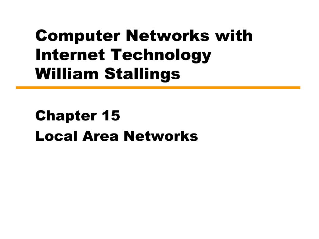 PPT - Computer Networks with Internet Technology William Stallings ...