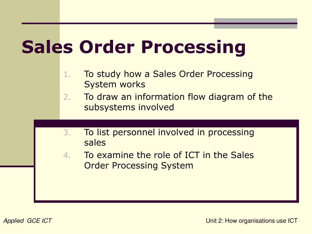 PPT - Sales Order Processing PowerPoint Presentation, free download ...