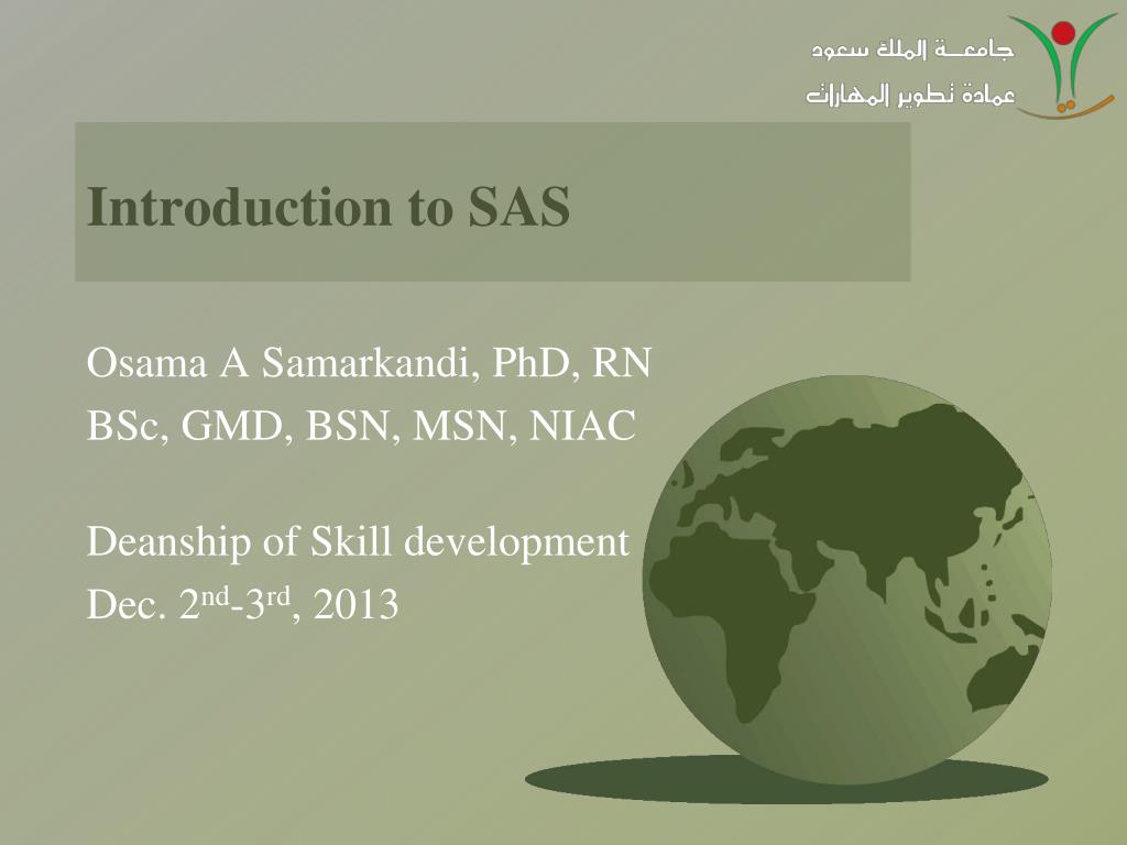 PPT - Introduction to SAS PowerPoint Presentation, free download - ID ...