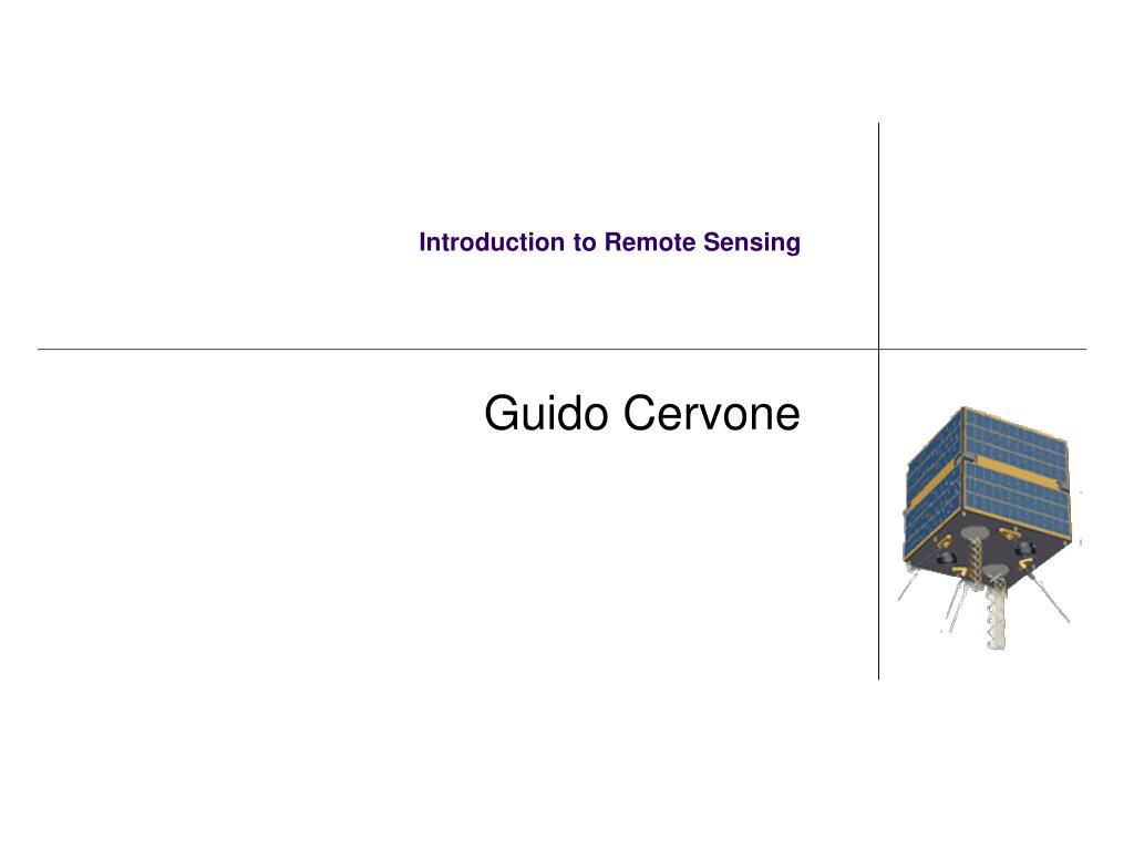 PPT - Introduction to Remote Sensing PowerPoint Presentation, free ...