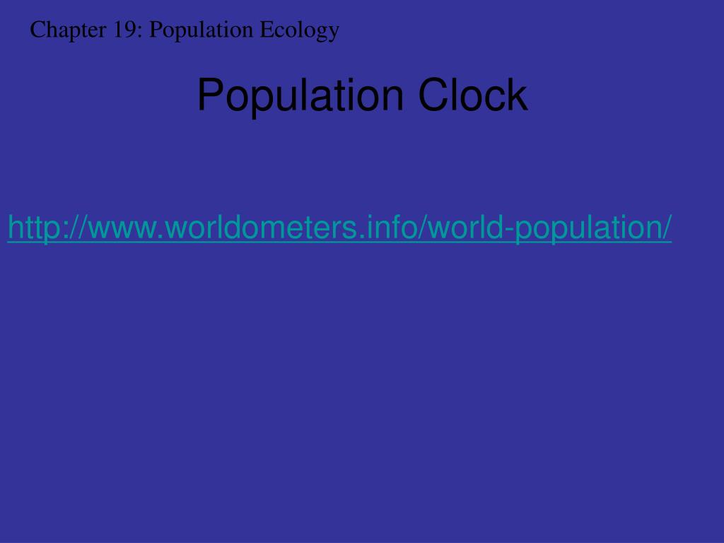 PPT - Population Clock PowerPoint Presentation, free download - ID:5421118