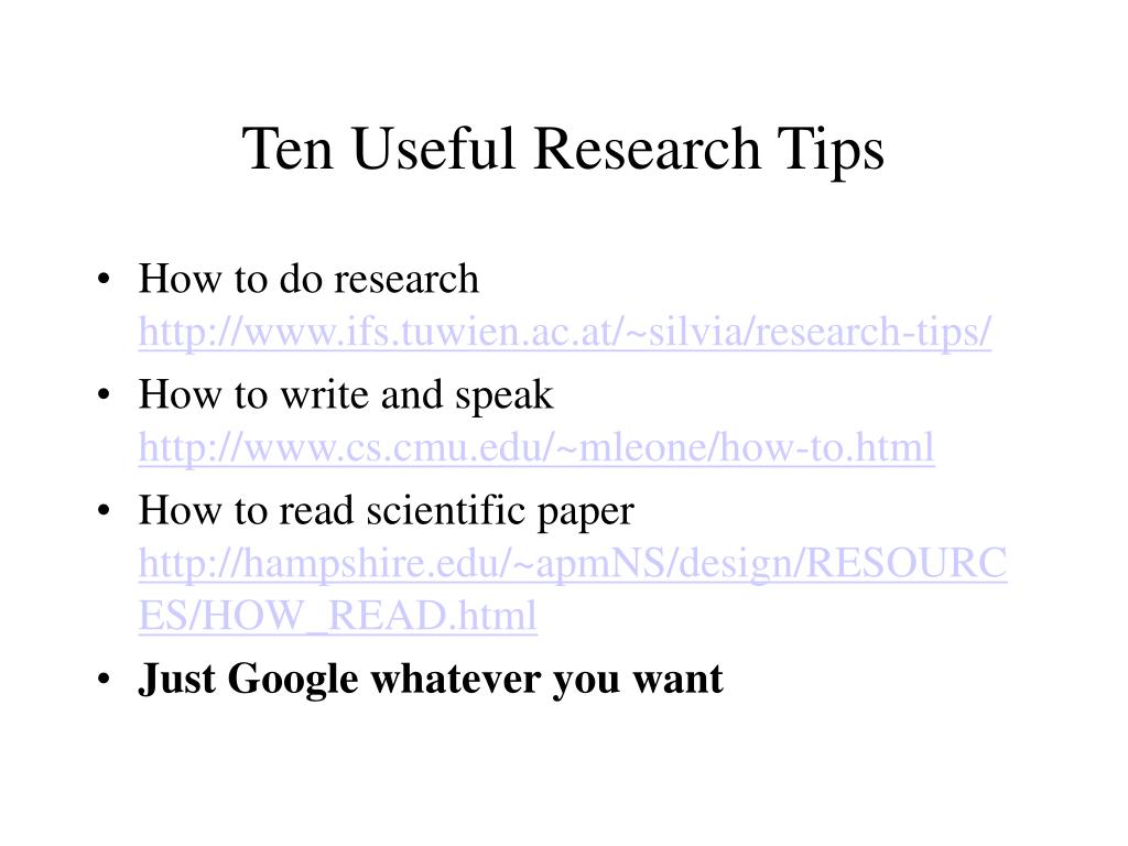 PPT - Mastering Research Skills: 10 Expert Tips for Success in Science ...