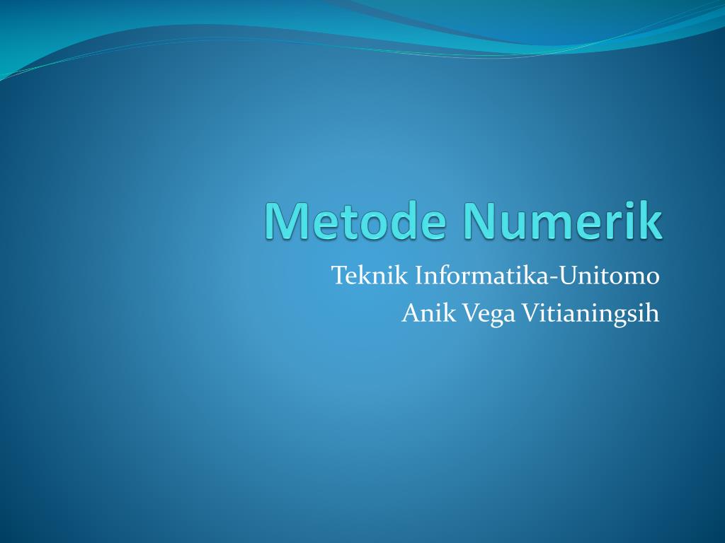 PPT - Metode Numerik PowerPoint Presentation, free download - ID:5425051