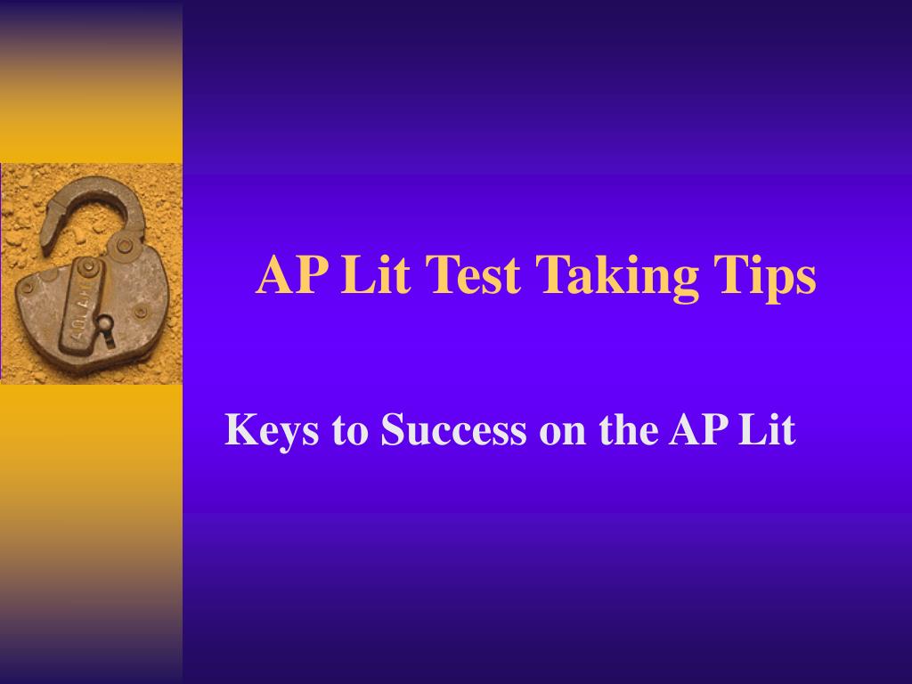 PPT - AP Lit Test Taking Tips PowerPoint Presentation, free download ...