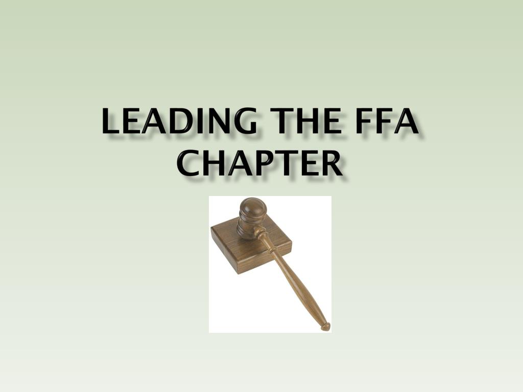 PPT - Leadership Roles in FFA: Understanding Officer Duties and ...