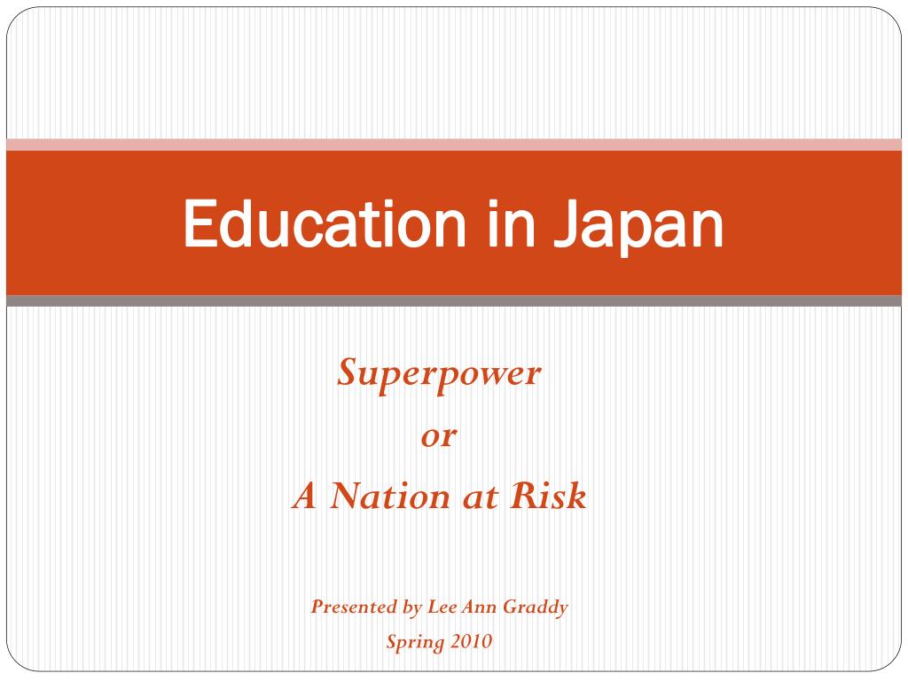 PPT - Education in Japan PowerPoint Presentation, free download - ID ...