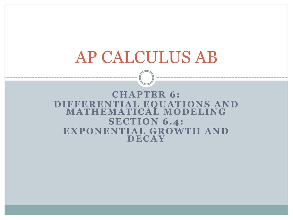 PPT - AP CALCULUS AB PowerPoint Presentation, free download - ID:5425985