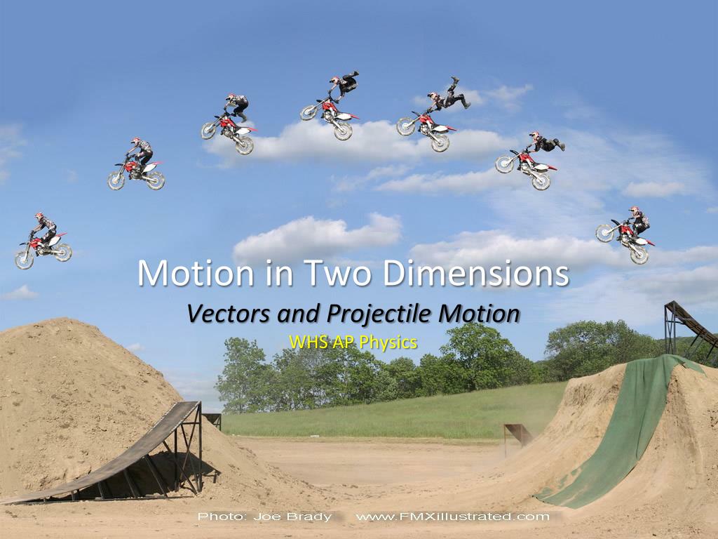 PPT - Motion in Two Dimensions Vectors and Projectile Motion W HS AP ...