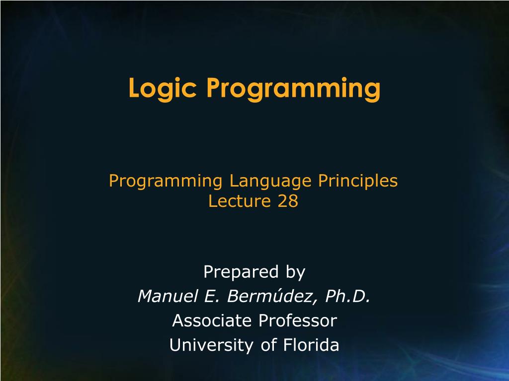 PPT - Logic Programming PowerPoint Presentation, free download - ID:5427366